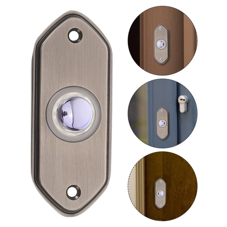 Hexagon Doorbell Switch Wall Mounted Replacement Coffee Shop Push ...