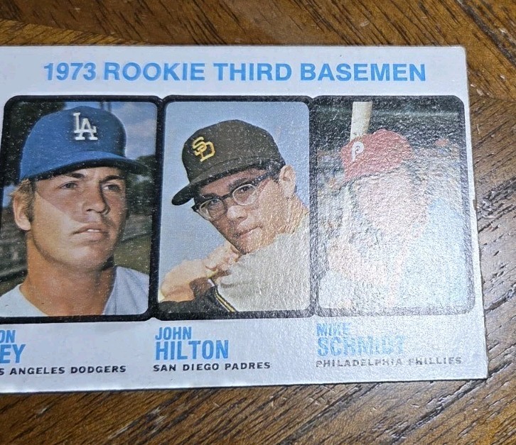 1973 TOPPS MIKE SCHMIDT / RON CEY ROOKIE RC BASEBALL CARD #615 VG-EX+ ...