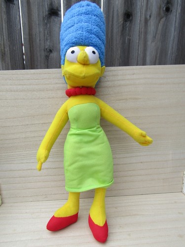 Marge Simpson Plush Doll - Vintage Soft Toy with Iconic Blue Beehive ...