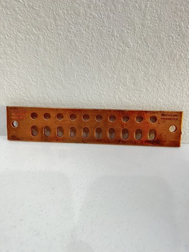 UGBKIT-0210 Universal Ground Bar, Bare Copper, 1/4" x 2" x 10" NEW NO ...