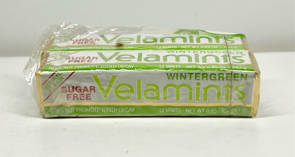 Vintage Velamints Wintergreen Sugar Free 2 Packs of 12 Mints ...
