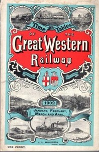 Vintage 1902 GWR Timetable Railway Poster Print A3/A4 | eBay