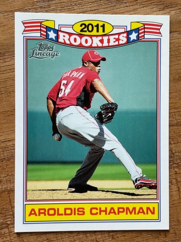 2011 TOPPS LINEAGE BASEBALL AROLDIS CHAPMAN ROOKIES COMMEMORATIVE SET ...