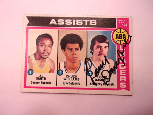 Louis Dampier 74-75 Topps ABA Assist Leaders Autographed Card # 212 | eBay