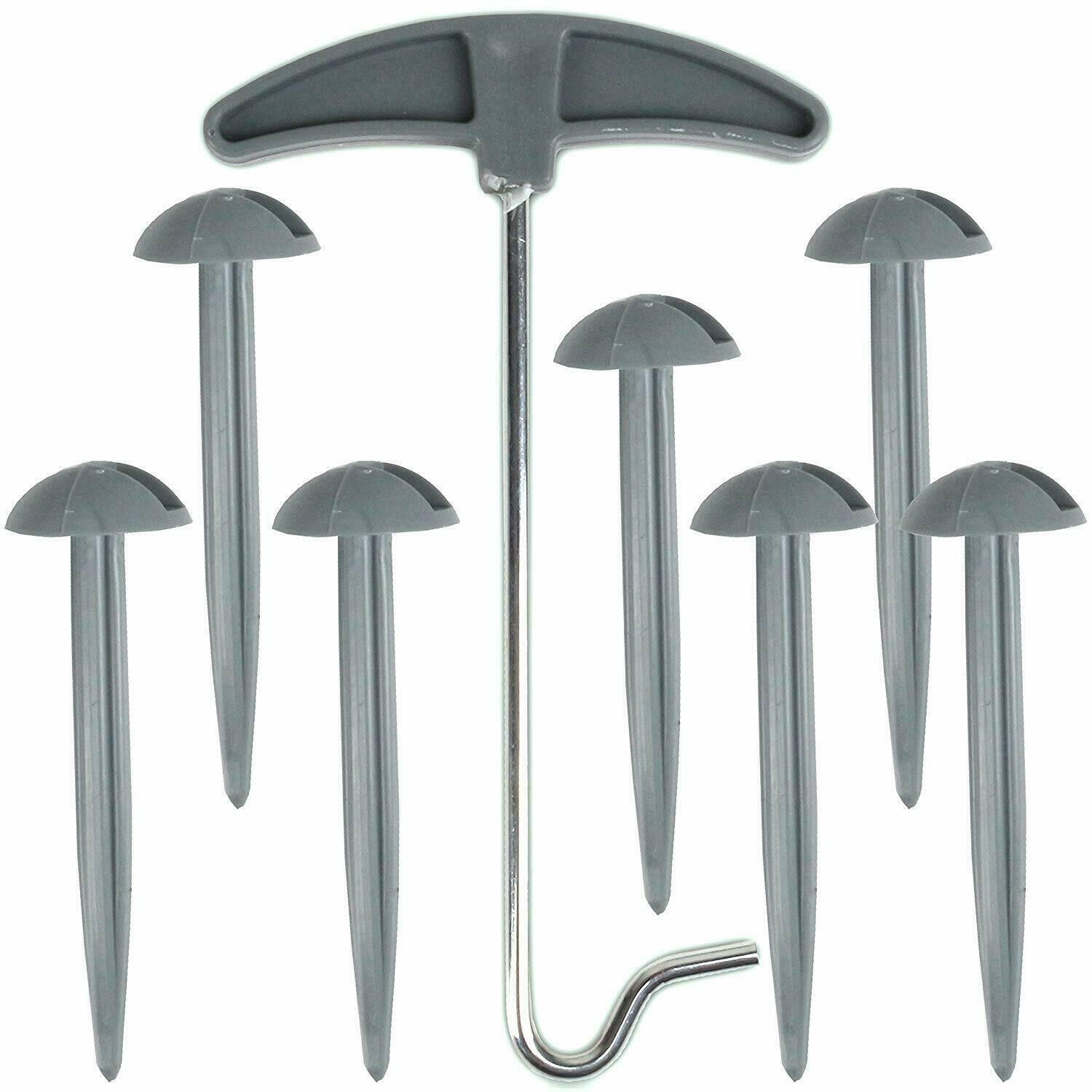 Camping Pegs & Extractor Tent Pegs Metal Camping Ground Sheet Anchor | eBay
