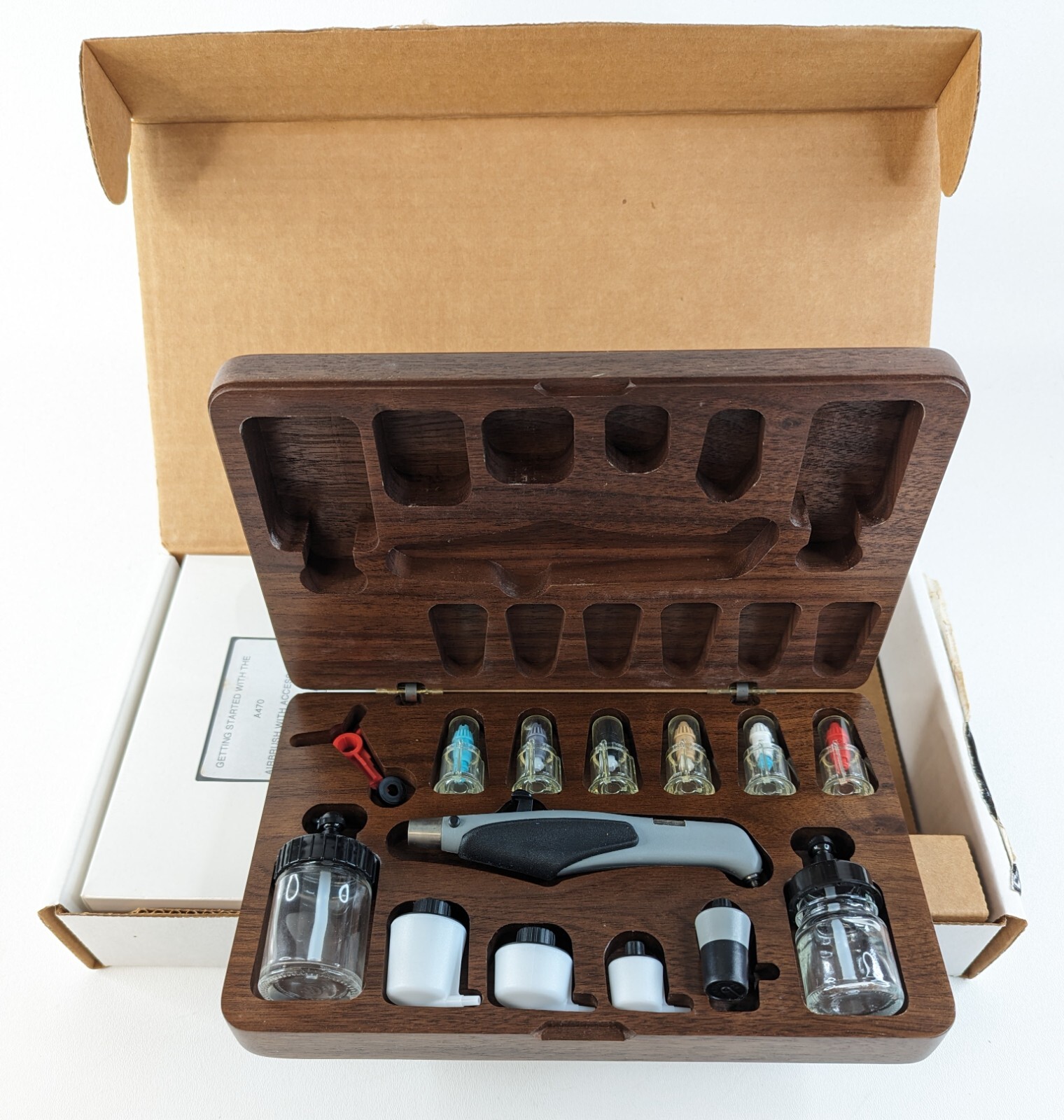 Aztek A4709 Deluxe Resin Airbrush Set with Wood Case for sale online | eBay