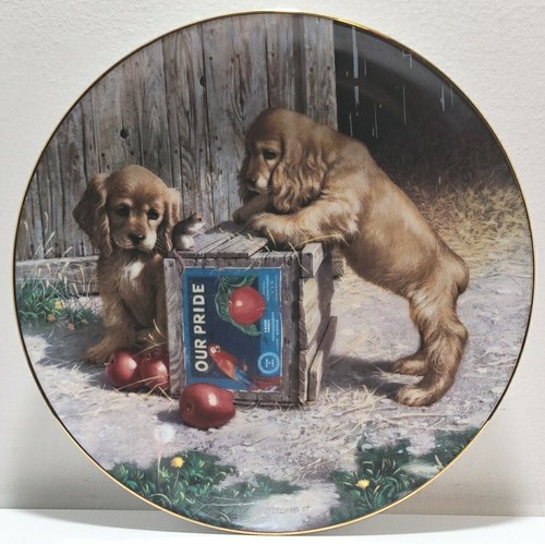 “Double Take” Jim Lamb 1st Issue Puppy Playtime Plate Collection 1987 ...