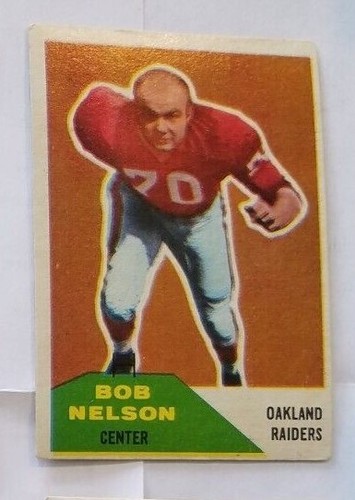 BOB NELSON 1960 FLEER CARD # 83 OAKLAND RAIDERS | eBay