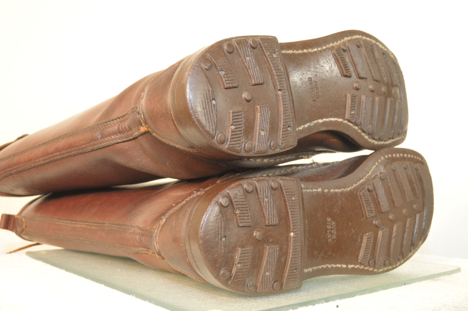 Vintage 17" W C Russell Moccasin Co Boots Mens Size 10 1/2 E Made In ...