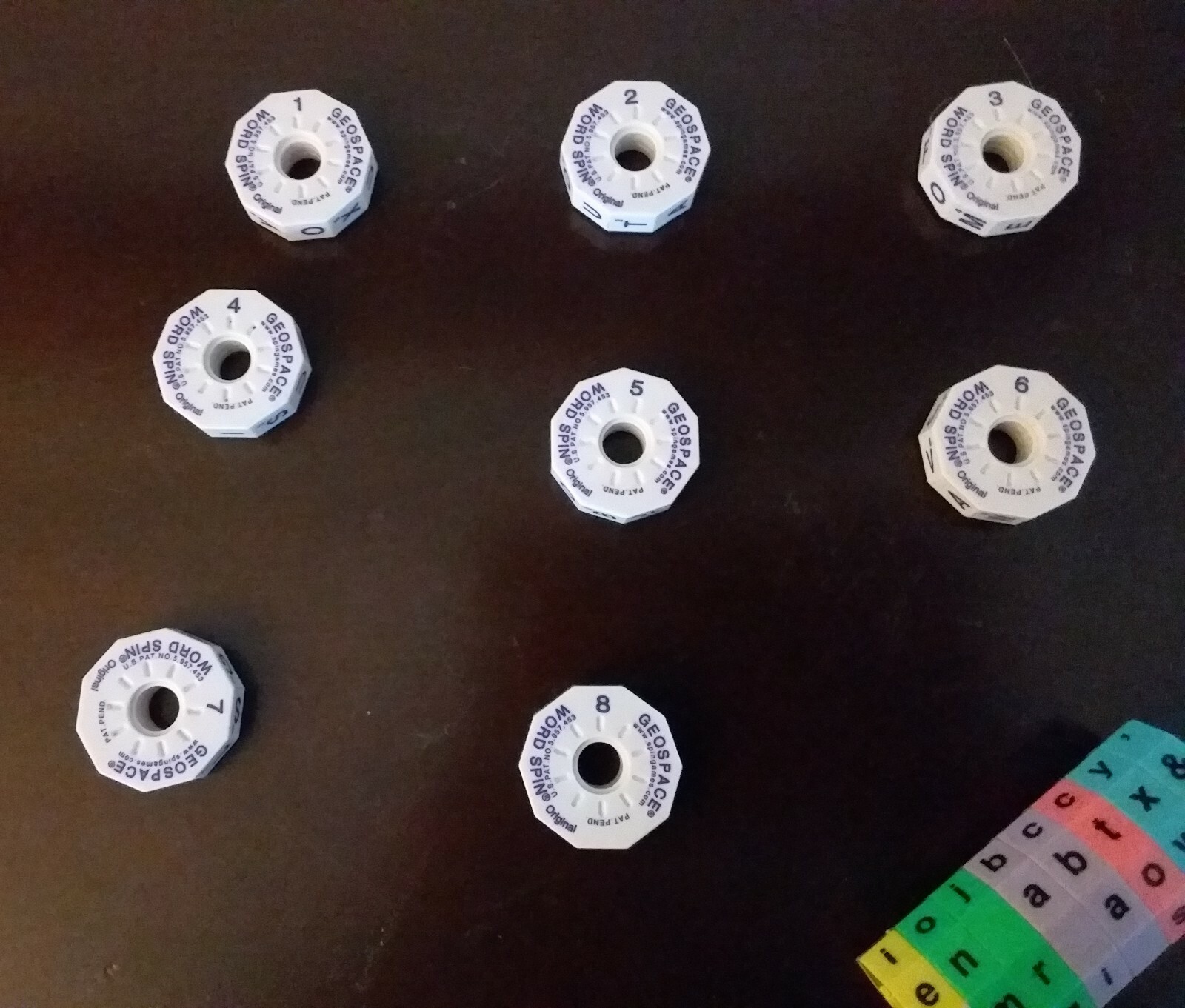 Geospace Hand Held Magnetic Word Games 2 Games: Travel Read Spin & Word ...