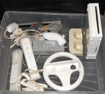 Nintendo Wii Console With 2 Controllers Etc | eBay