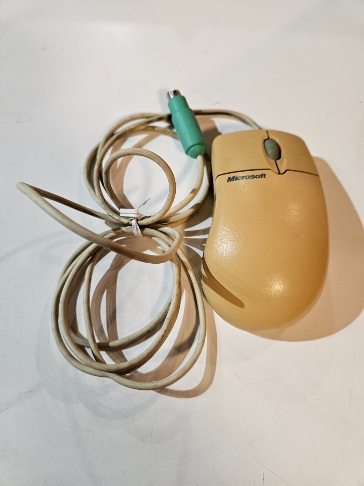 Vintage Microsoft IntelliMouse 1.1A Mechanical Ball Mouse, PS2 ...
