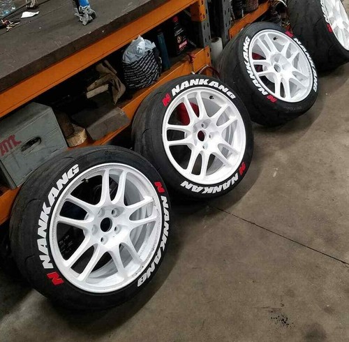 Tire Lettering fits NANKANG Tire decal Stickers 14"-24" 8x Set 1.25" 4 ...