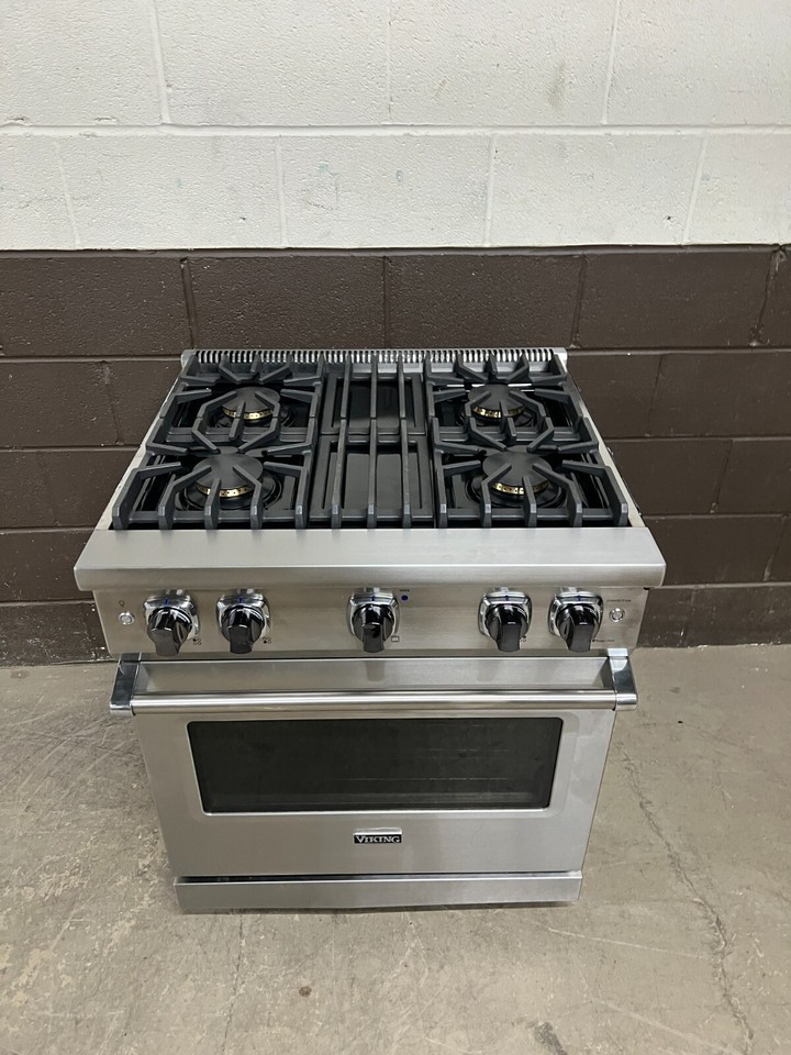 Viking VGR5304BSS - 30" Professional Gas Range 4 Burners 5 Series | eBay