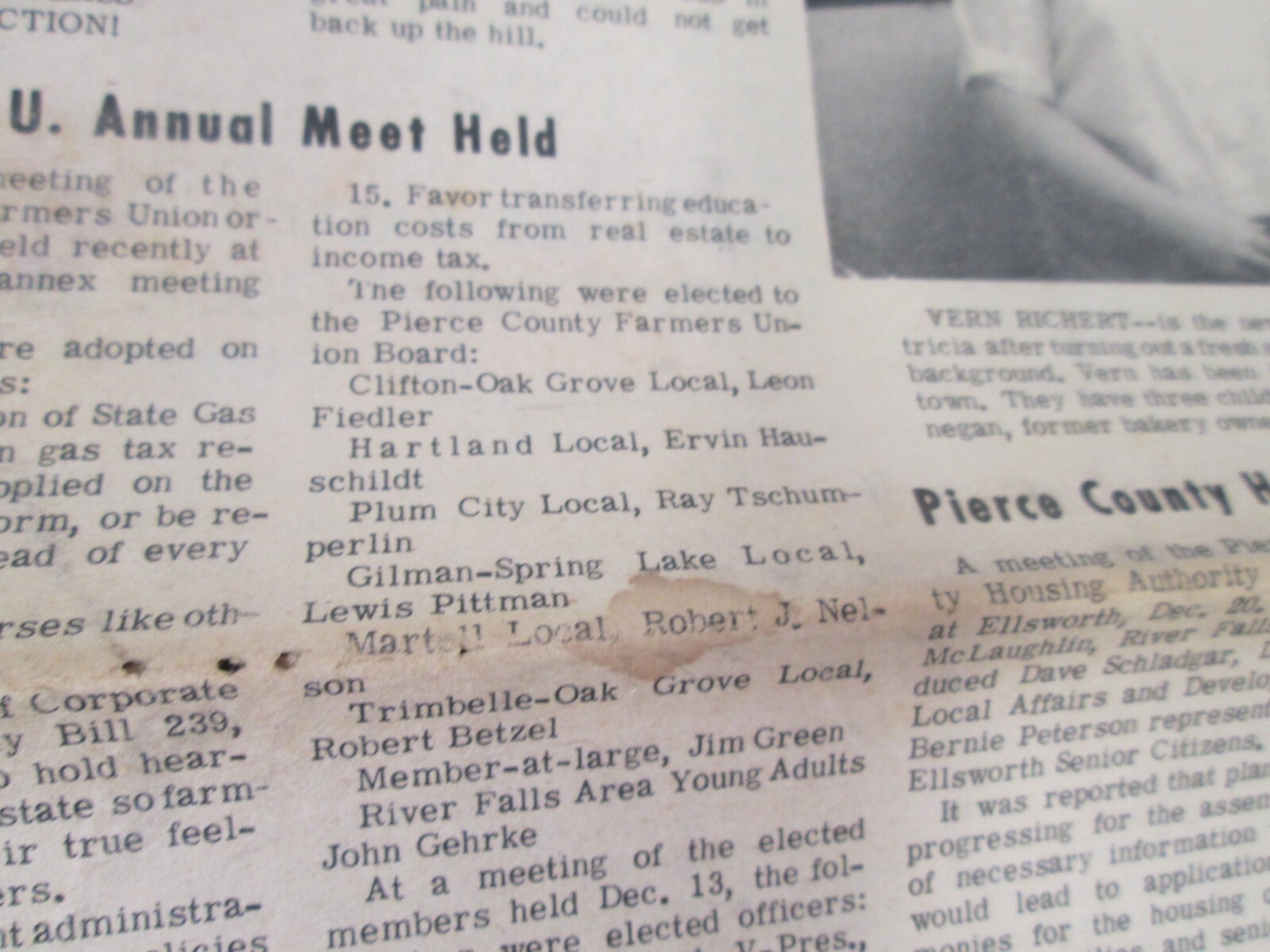 Pierce County Herald Newspaper Ellsworth Wisconsin Thursday January 6 ...