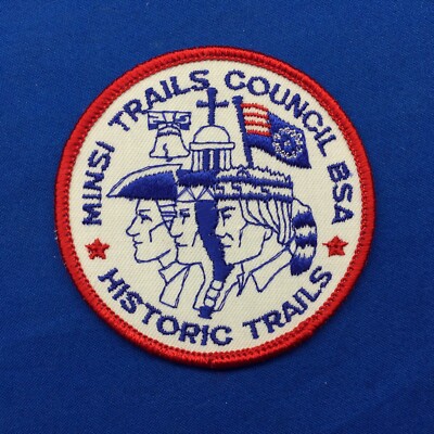 Boy Scout Minisi Trails Council Historic Trails Patch | eBay