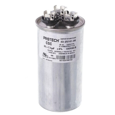 Protech Dual Round Capacitor - 35/7.5 uF, 440 VAC - 43-25141-06 | eBay