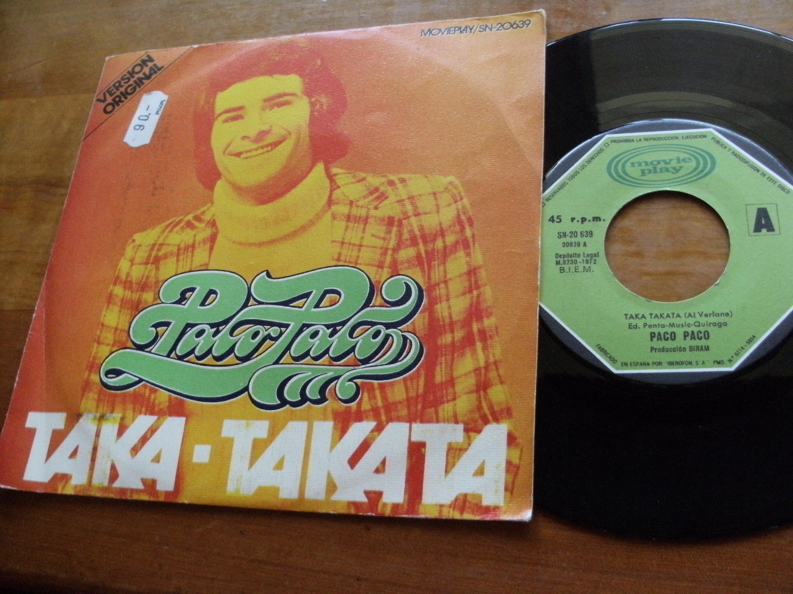 PACO PACO 1972 TAKA TAKATA 7" 45rpm SINGLE VINYL | eBay Australia