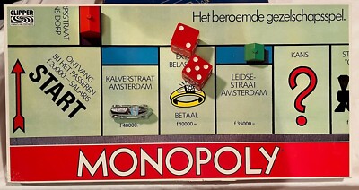 Monopoly No. 9 Edition Board Game. Long box. DUTCH Version. 1982. 2 for ...