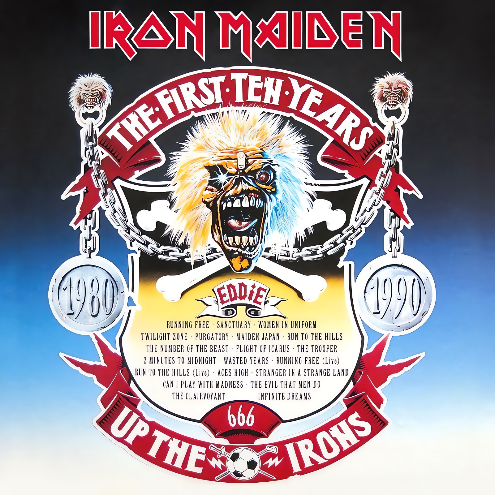 Iron Maiden The First Ten Years 12x12 Album Cover Reprint With Small ...