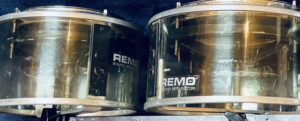 VINTAGE REMO 6/8/10” ROTO TOM SET WITH RARE REMO SOUND REFLECTORS | eBay