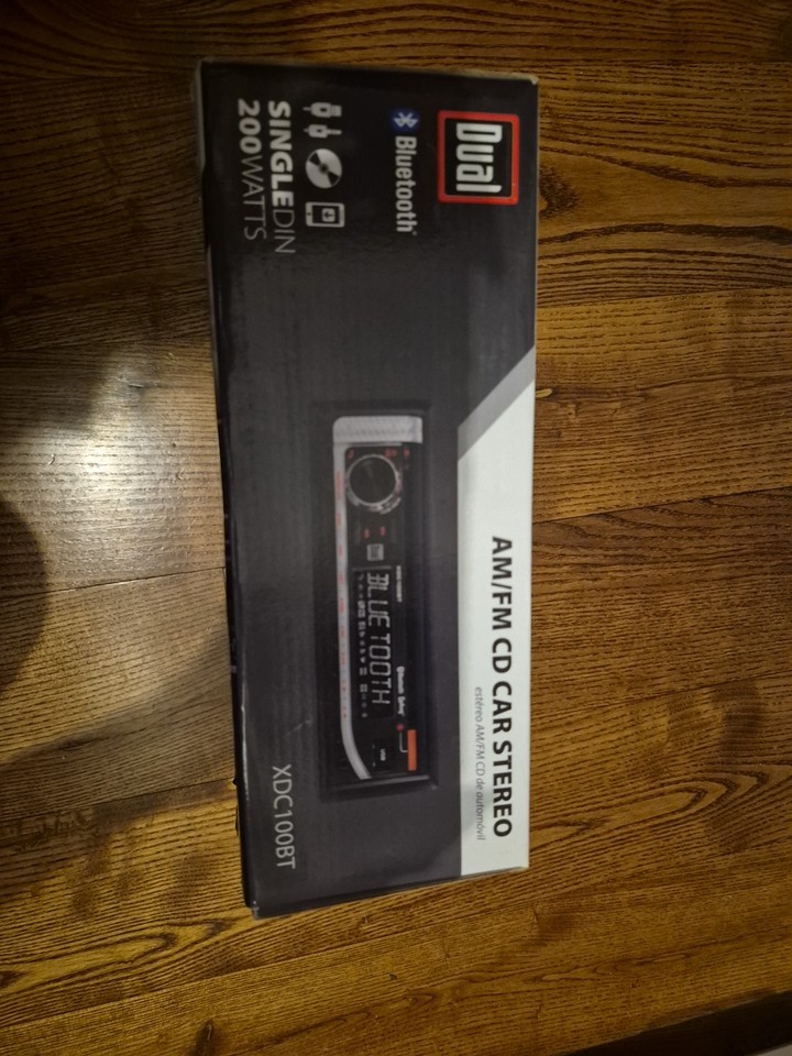 Dual Electronics AM/FM CD Car Stereo XDC100BT Radio Single DIN ...