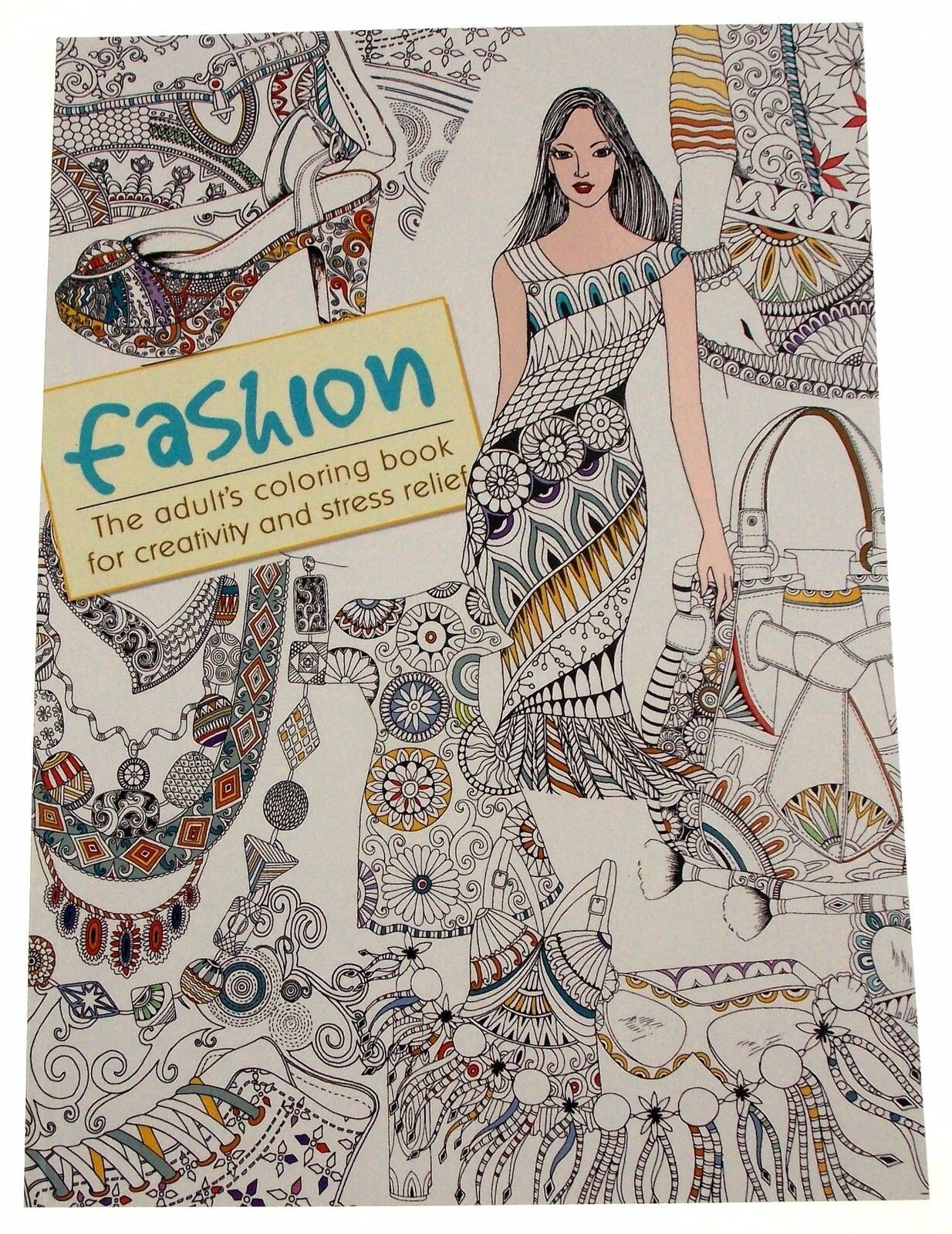 Adult Coloring Book Fashion Lot 2 Creativity Stress Relief Thick ...