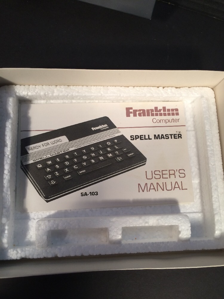 Franklin Computer Spell Master SA-103 Linguistic Technology With Box | eBay