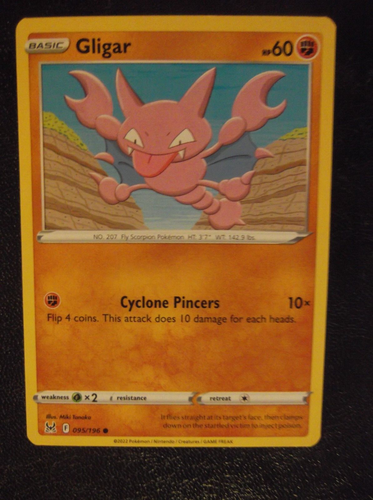 125PK095 - Gligar- 95/196 -Lost Origin - Common * | eBay