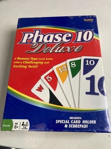 Phase 10 Deluxe Fundex A Rummy Type Card Game Brand New Sealed | eBay