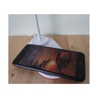 White USB Desk Lamp with Wireless Charging Pad for SmartPhone, 3 LED ...