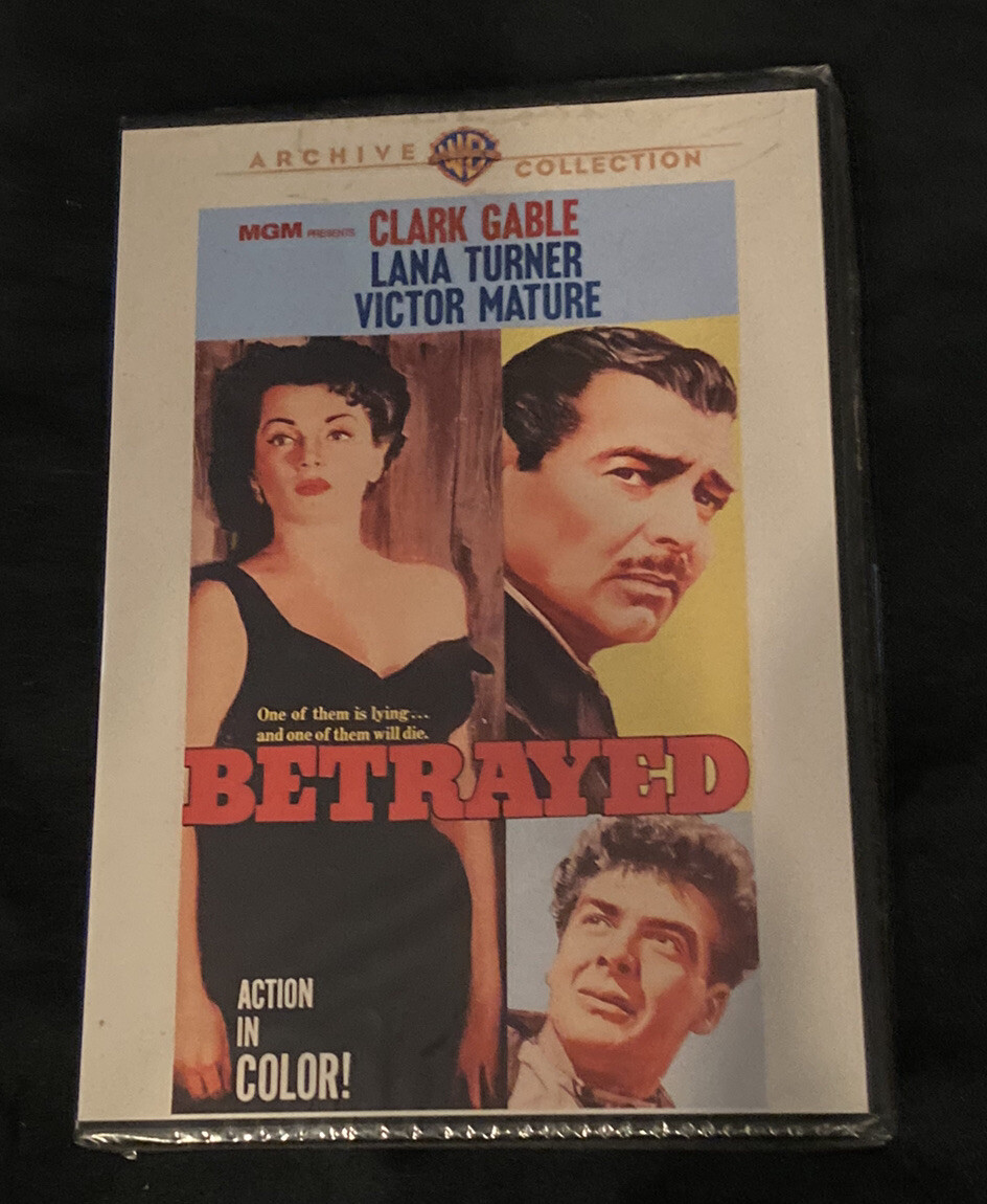 Betrayed DVD (1954) Lana Turner, Clark Gable, Victor Mature, Gottfried ...