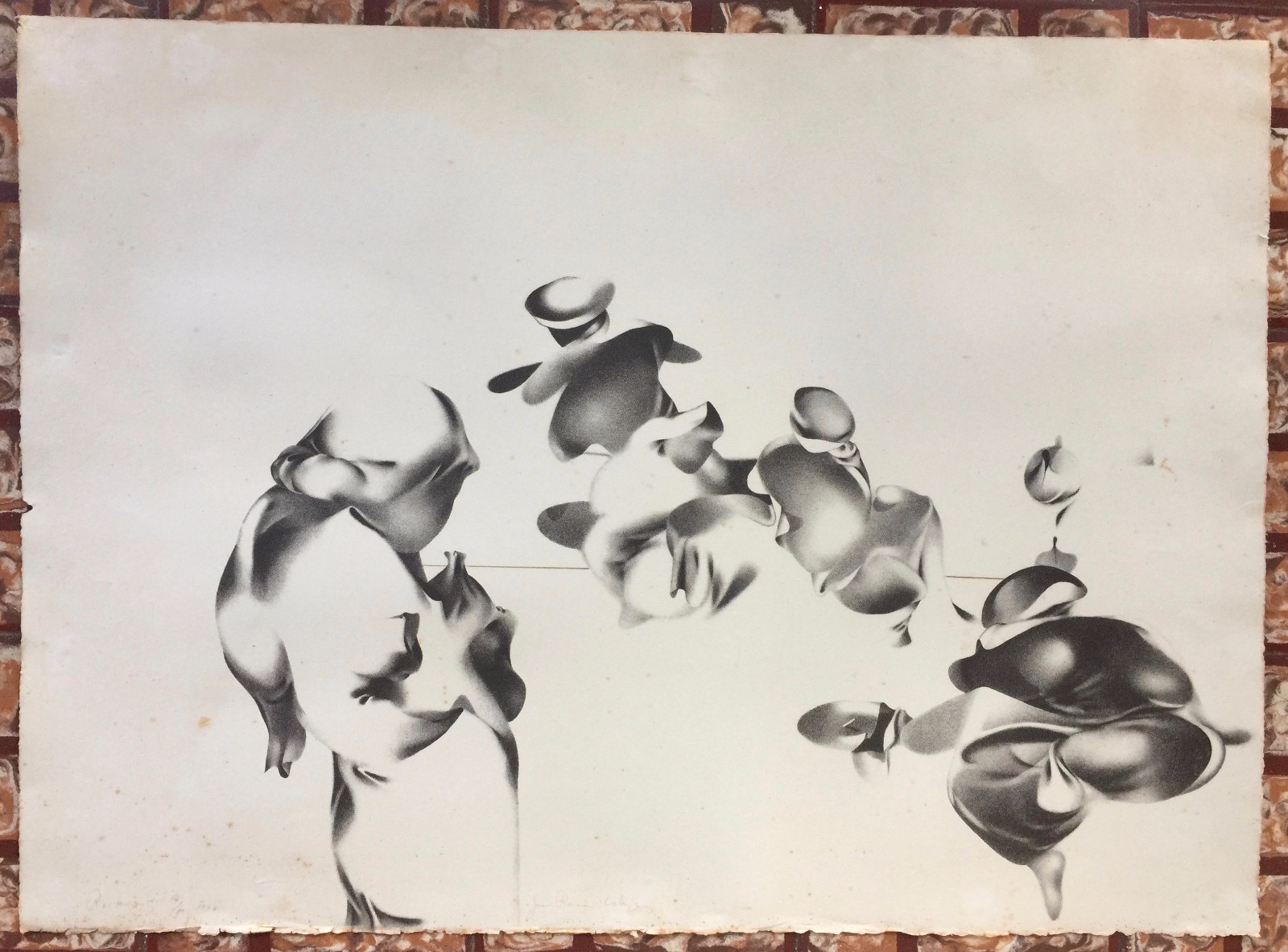 Juan Ramon Velazquez Serigrafia Restaurant 1979 Surrealism Puerto Rico ...