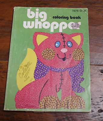 Vintage 1974 BIG WHOPPER ‘Let’s Go’ Whitman Coloring Book | eBay