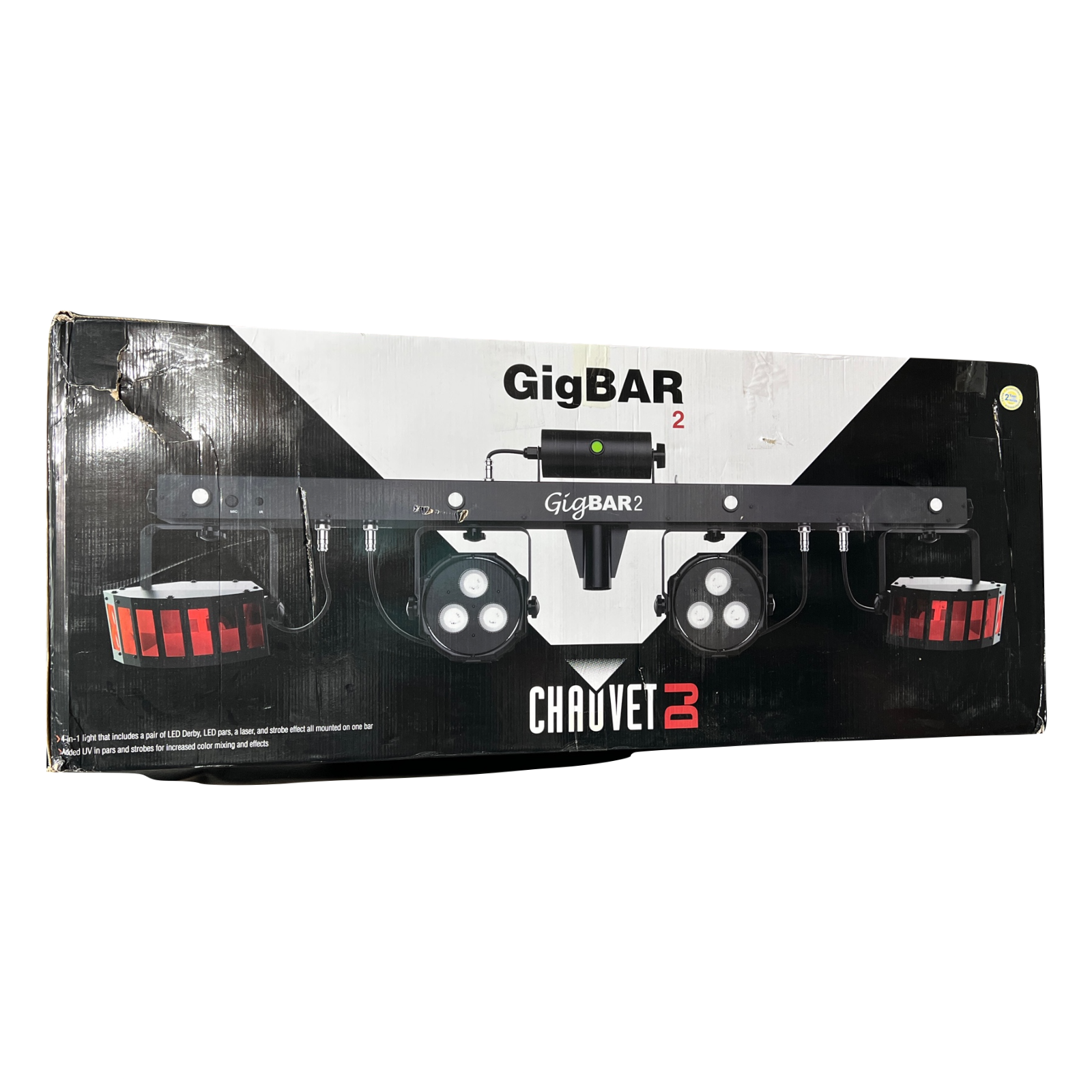 CHAUVET DJ GigBAR 2 Gig Bar Derby Par Laser Strobe and UV Black Light ...