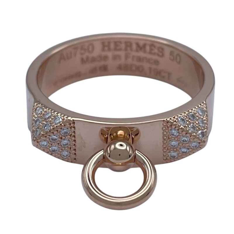 HERMES Collier de Sian Ring Ring Diamond 750 US#5-1/4 P0049309 | eBay