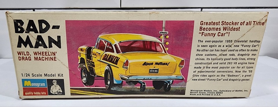 Monogram Tom Daniel's Badman '55 Chevy Funny Car 1:24 model kit - PC229 ...