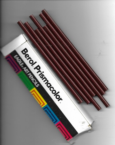 Vintage Berol Prismacolor Eagle Art Pencils 11 Unsharpened Brown Box Of ...