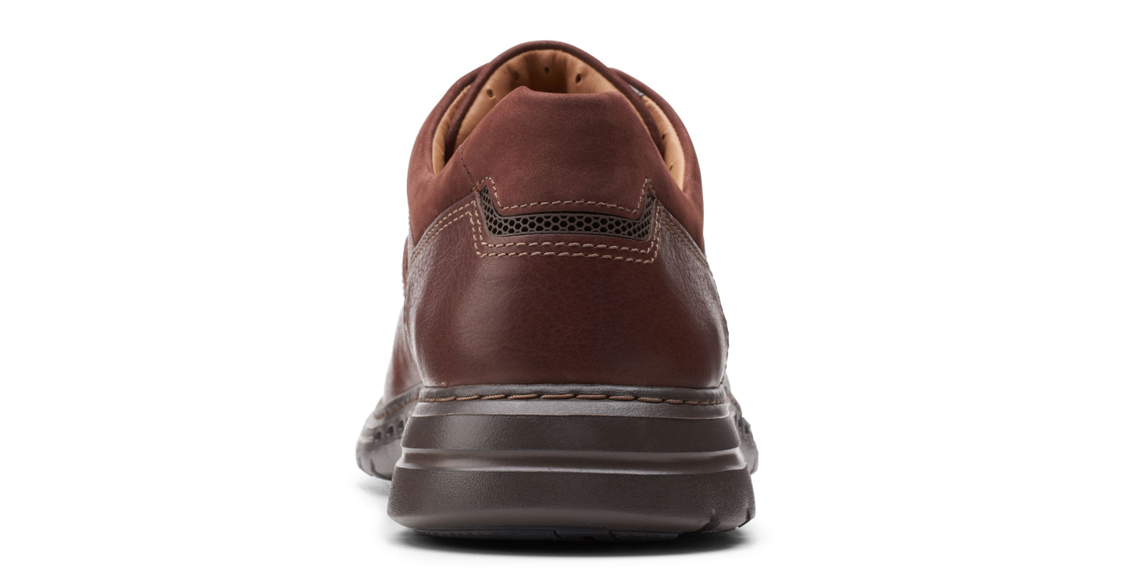Men's Clarks Un Brawley Lace Mahogany/Brown Shoes Wide 261 51789 | eBay