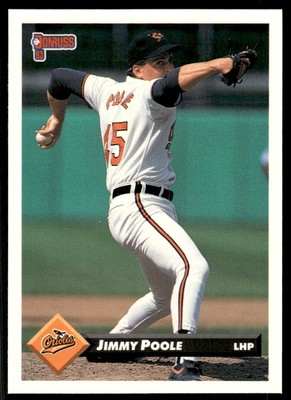 1993 Donruss 295 Jimmy Poole Baltimore Orioles Baseball Card | eBay