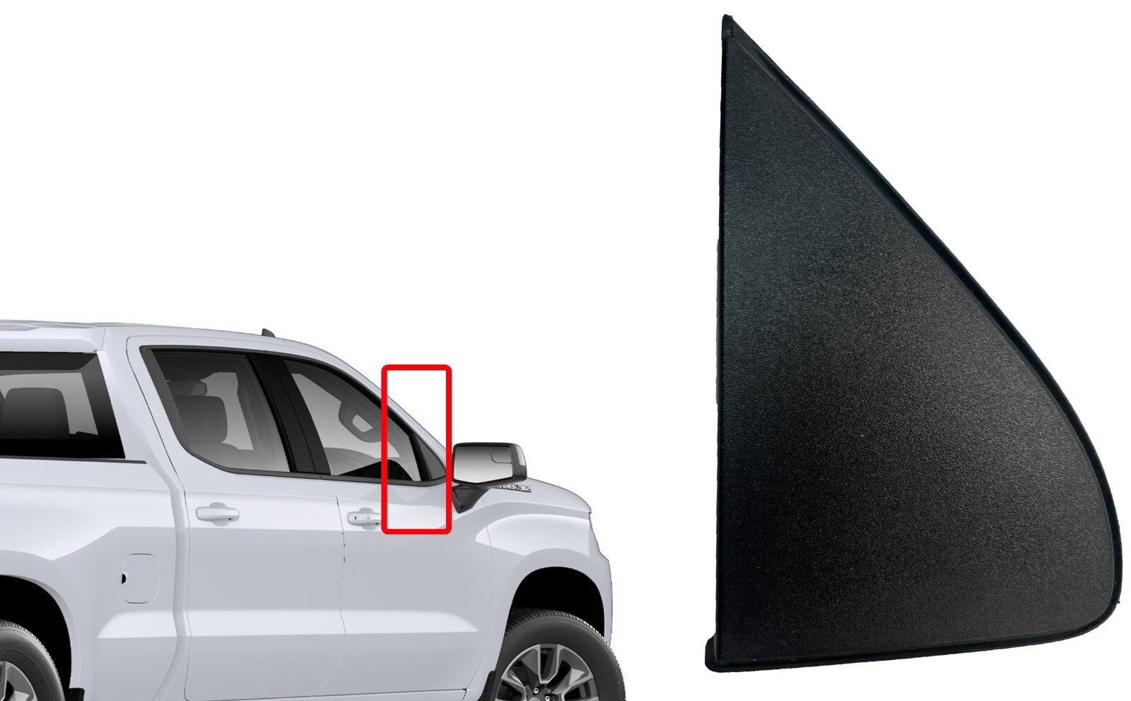 New OEM 19-23 Silverado 1500/ GMC Sierra 1500 Front Applique RH ...