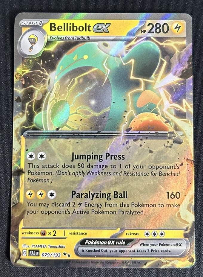 Bellibolt ex 079/193 Paldea Evolved Double Rare Holo Pokemon TCG Card ...