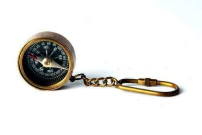 samwerf Compass Key Chain GIFT pocket brass Compass key chain vintage keyring | eBay