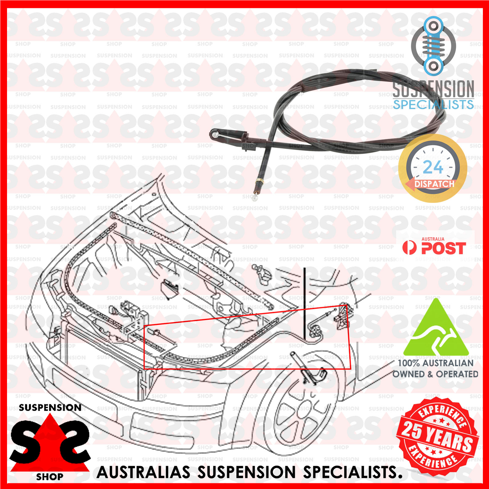 Bonnet Cable Suit AUDI A4 3.0 TDI quattro A4 B7 Avant (8ED) | eBay