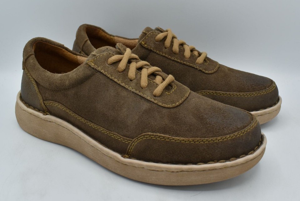 Born Mens Size 10 Dustin Taupe Leather Distressed Casual Shoes | eBay