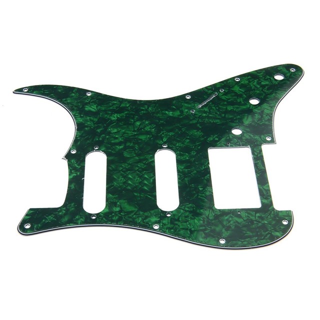 1 HSS 3 Ply Electric Guitar Pickguard Green Pearl for Fender Strat ...