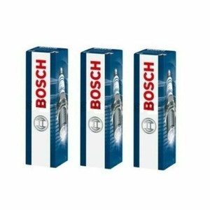 3x Bosch Spark Plugs Double Iridium For Ford Fiesta 1.0 EcoBoost MK 7 ...