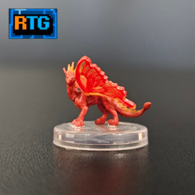 D&D Miniature - Red Faerie Dragon #1 - Dungeons & Dragons - Small Baby ...