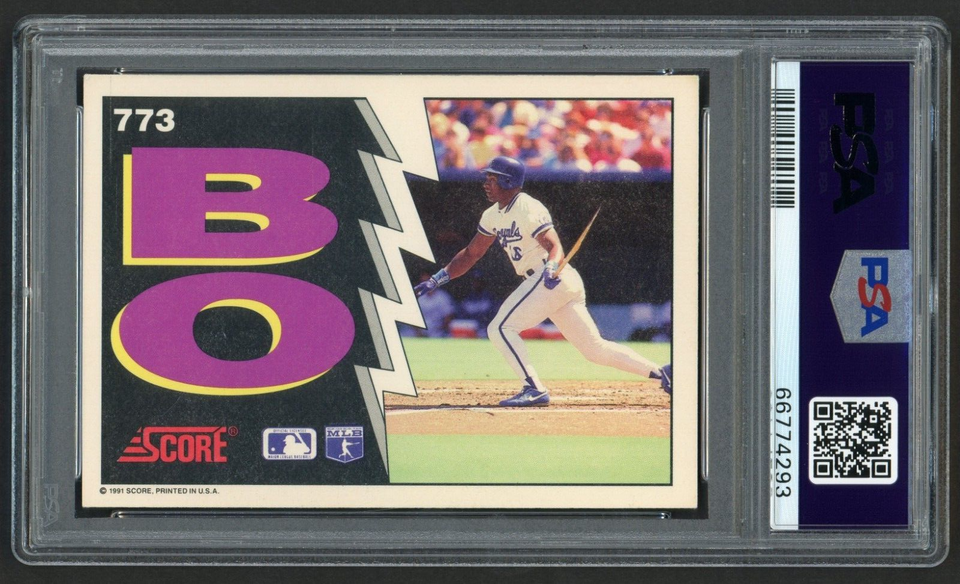 1991 SCORE BO JACKSON #773 BO BREAKER ROYALS PSA 6 EXCELLENT-MINT ...