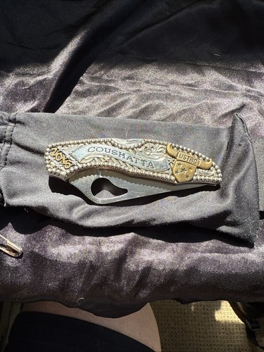 GIST SILVERSMITH STERLING SILVER 2015 USTRC COUSHATTA TROPHY KNIFE ...